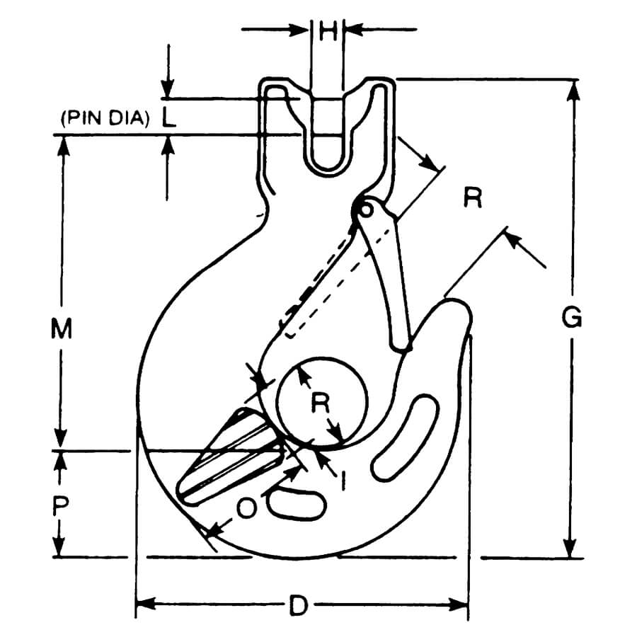 CM Clevlok® Sling Hook With Latch - CERTEX USA