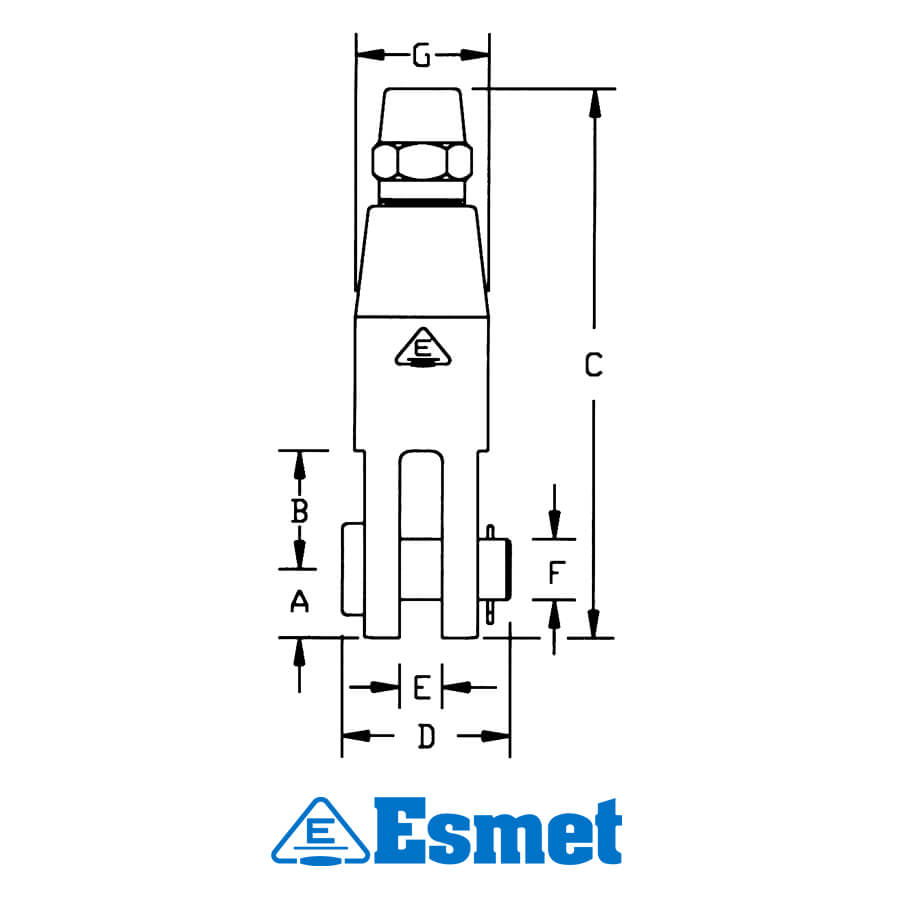 Esmet Clevis Socket Assembly - Machined Series - Field Installable Wire ...