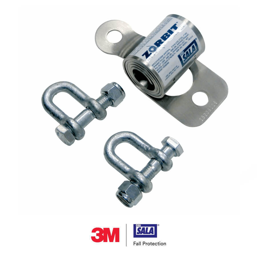 3M™ DBI-SALA® Metal Horizontal Lifeline Energy Absorber with Hardware ...