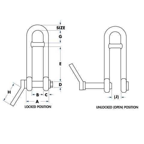 Skookum Sheet Pile Shackle - No. 59A - CERTEX USA
